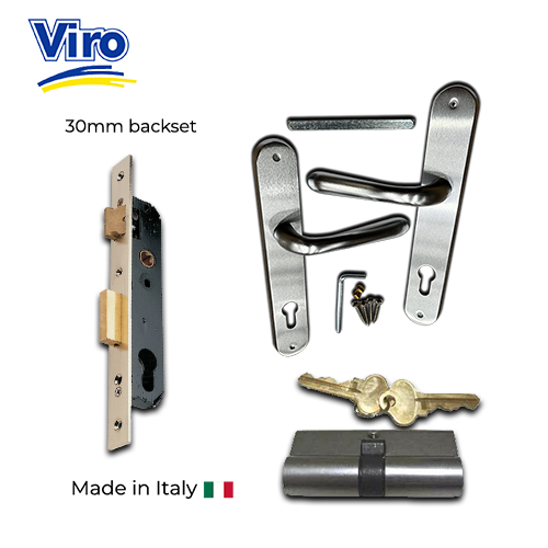 VIRO Stainless steel inflame Swing Gate Lock 30 MM BACKSET FOR 50 MM ...